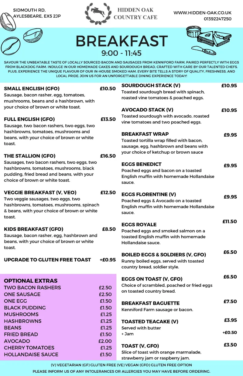 Hidden Oak Equestrian Ltd | Cafe